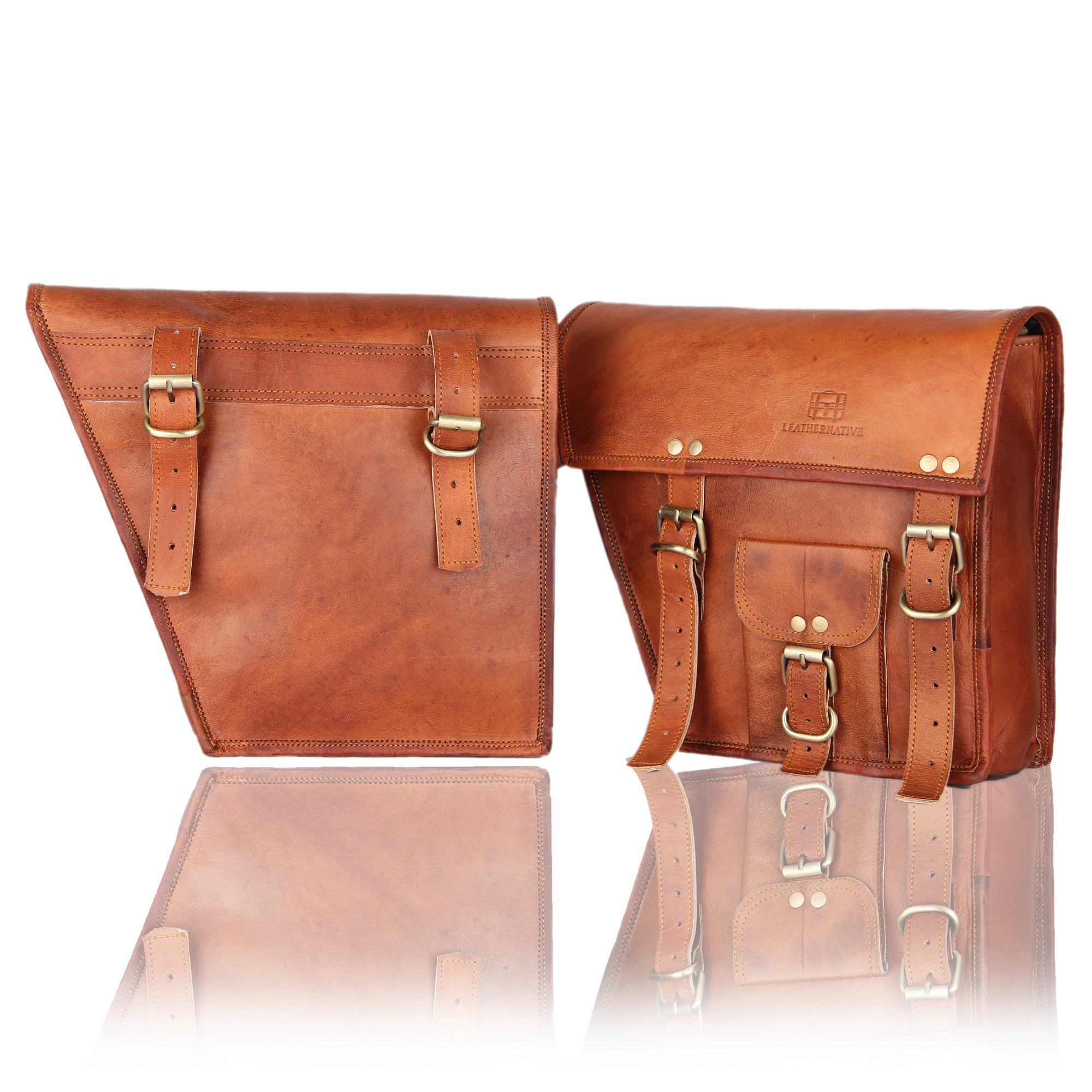 Leather Native 2X Motorcycle Side Pouch
